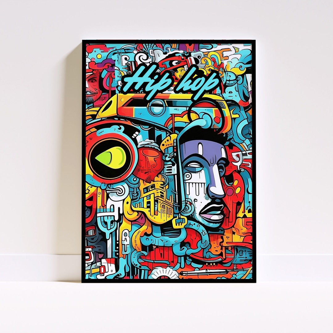 Hip Hop Wall Art for Rappers, Printable Music Poster, Digital Poster ...