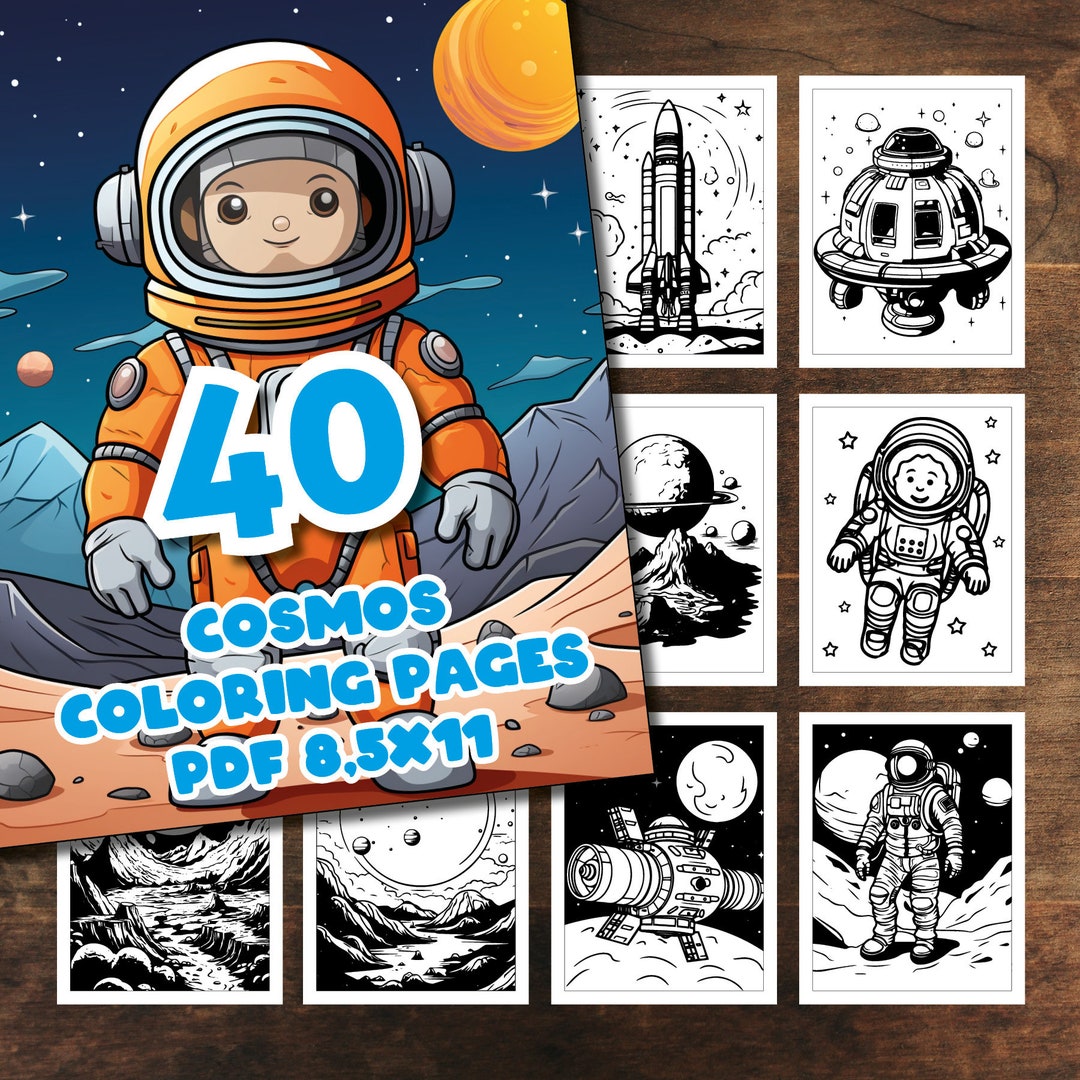 KDP Interiors Kids Coloring Pages, Cosmos Space Planets Coloring Book ...