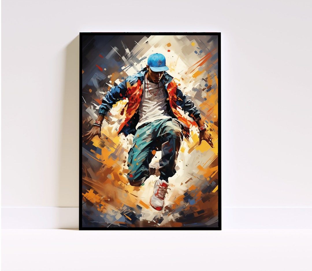 Hip Hop Wall Art for Rappers, Printable Music Poster, Digital Poster ...