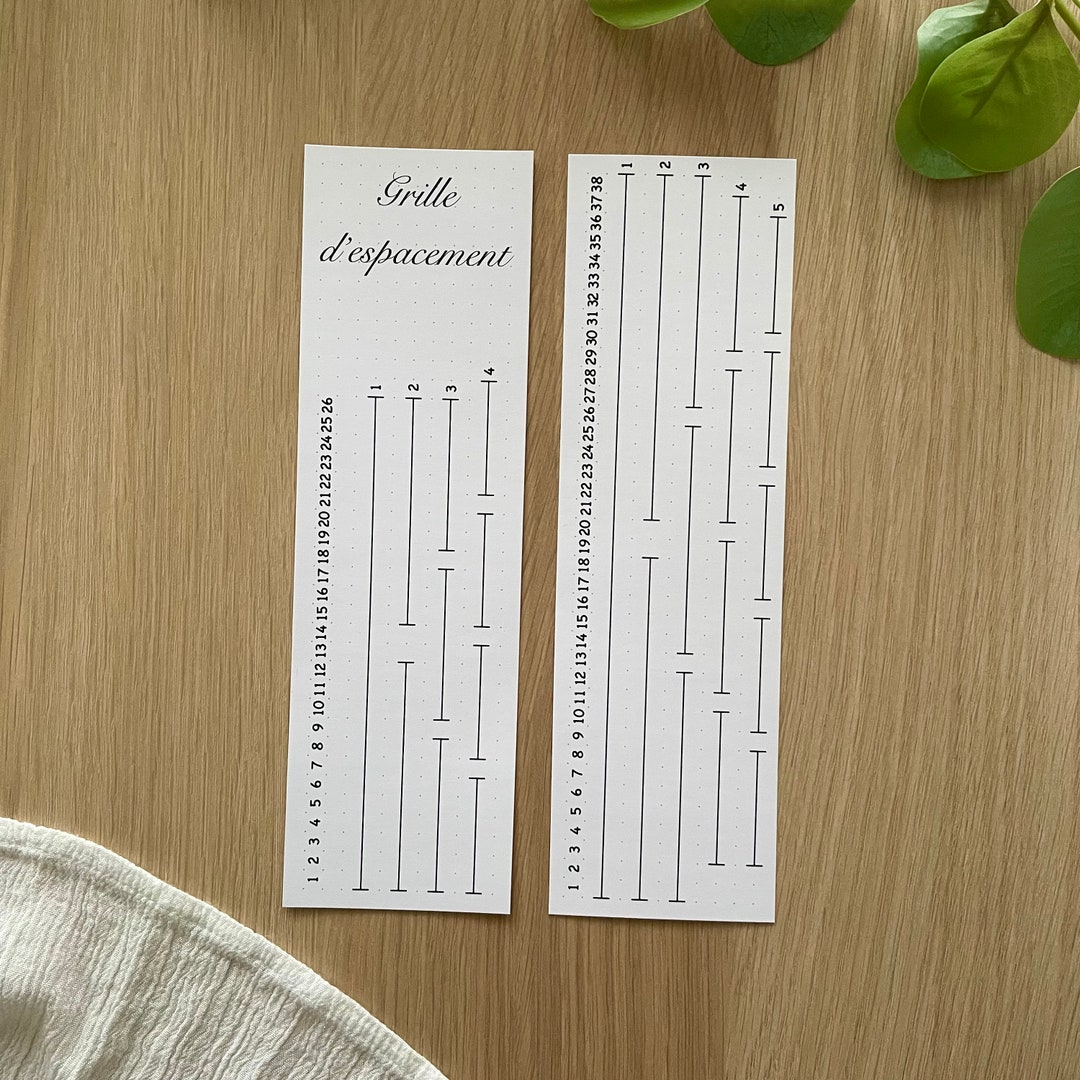 Spacing Grid Bullet Journal Bookmark, Planner, Art Journal, Stationery ...