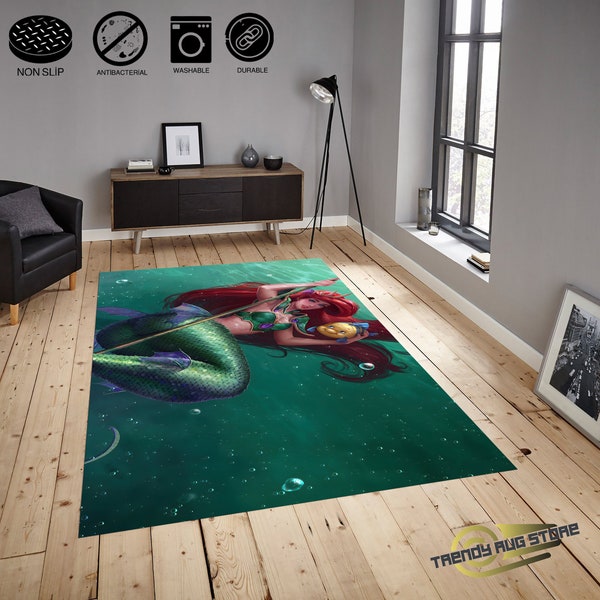 Mermaid Area Rug - Etsy