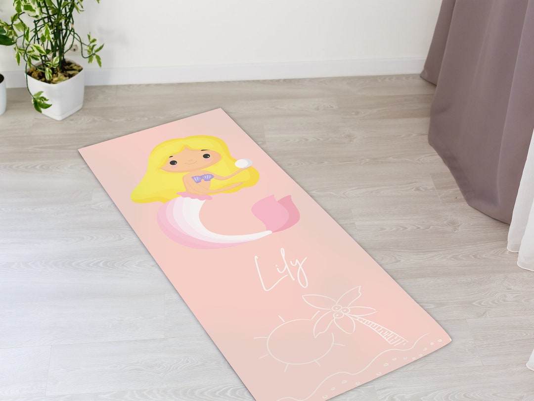 Customizable Kiddie Yoga and Exercise Mat, Yoga Mat for Children, Cute ...