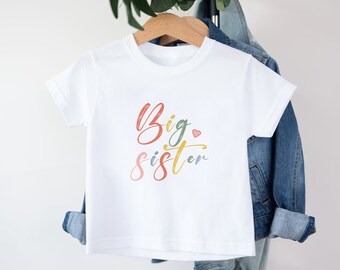 Big Sister to Be, Big Sister Announcement, Big Sister Shirt, Pregnancy Reveal Shirt, Big Sister ...