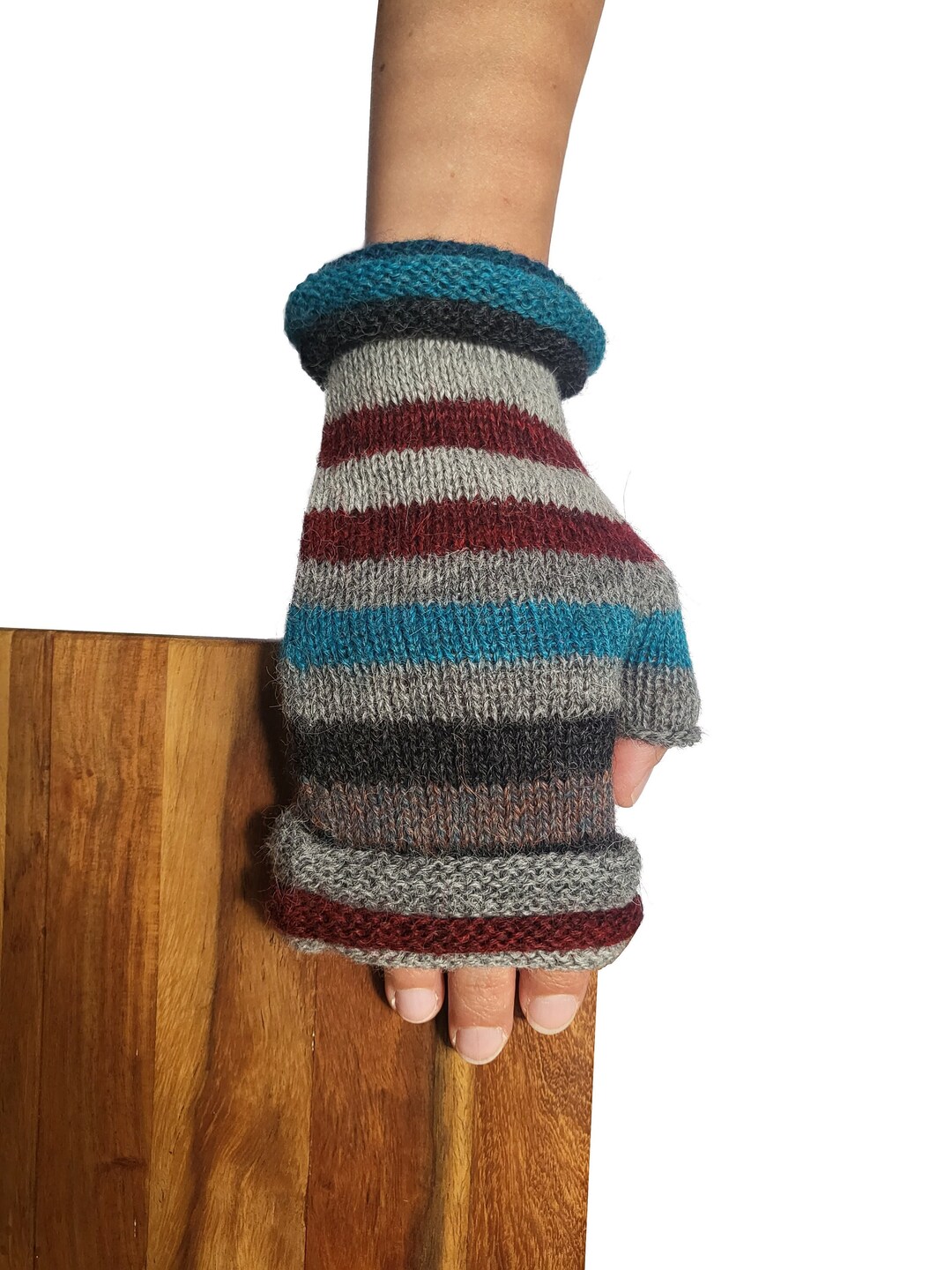 Alpaca Half Mittens Alpaca Gloves Storiguanti Women Men Made From 100% ...