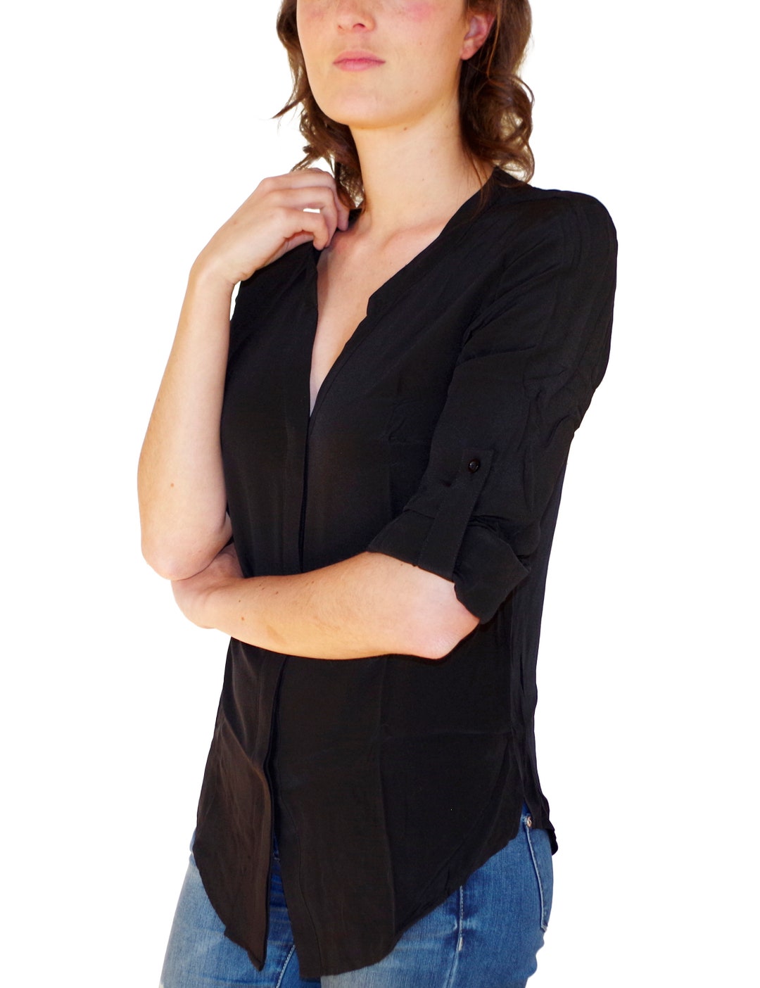 Silk Blouse Camicetta Blouse Made of 100% Silk for Women by Posh Gear ...