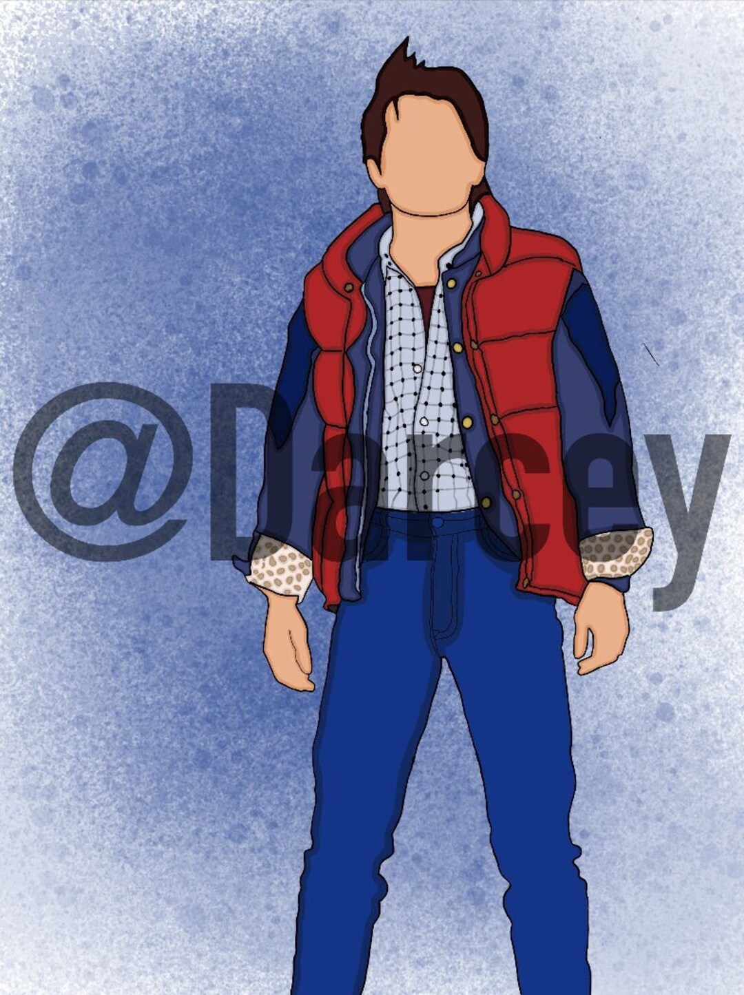 Marty Mcfly Back to the Future Digital Print - Etsy
