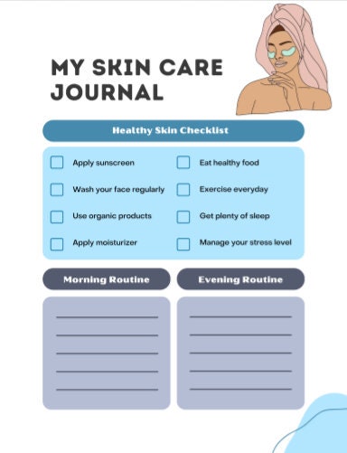 Digital Planner Printable Planner Skin Care Planner Skin Care Journal ...
