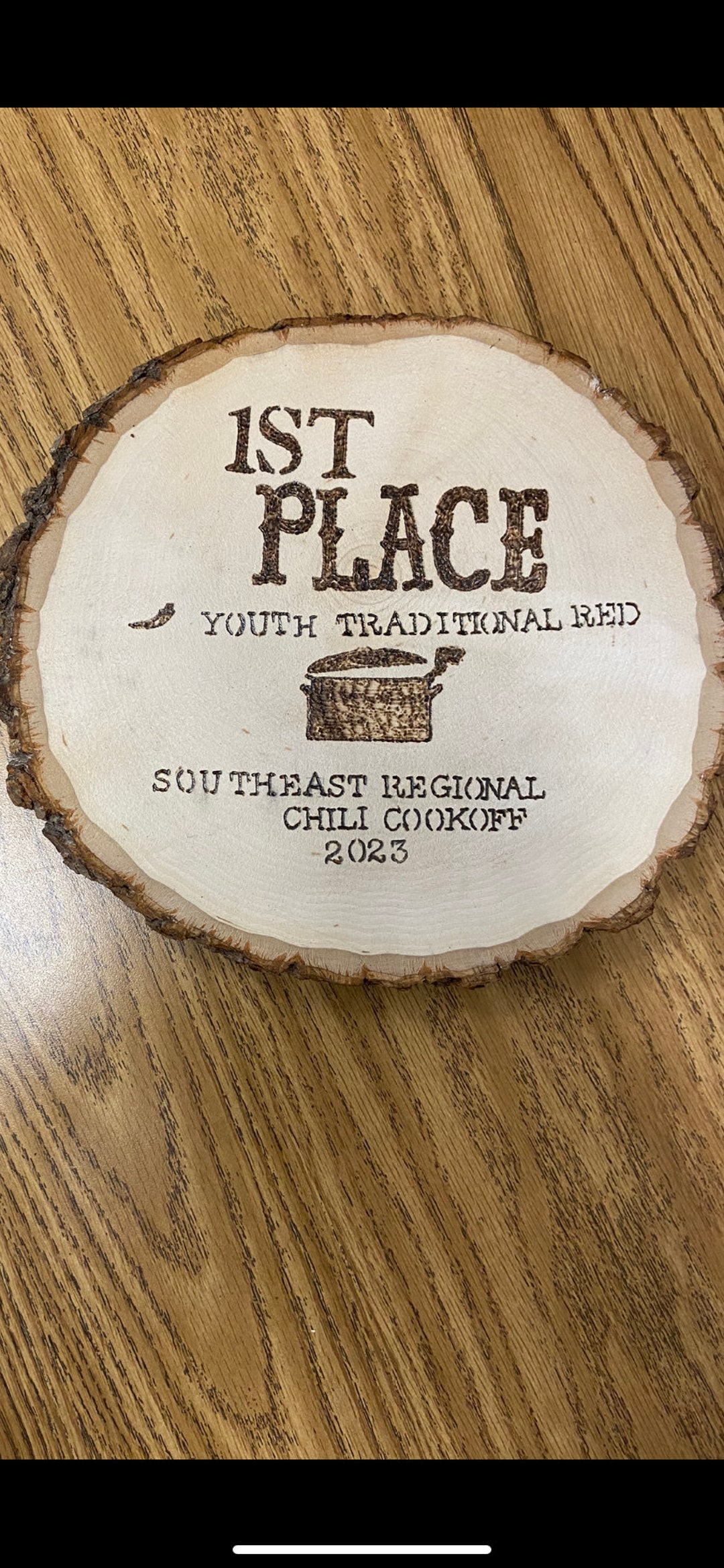 Custom Tree Cookie Wood Burned Design - Etsy