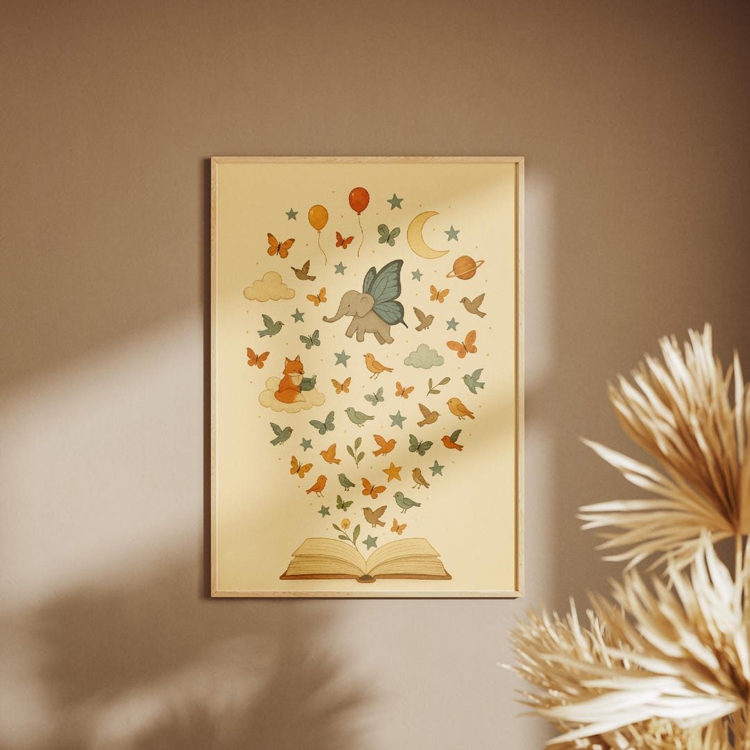 Printable Magical Storybook Wall Art for Kids • Fairy Tale Nursery ...