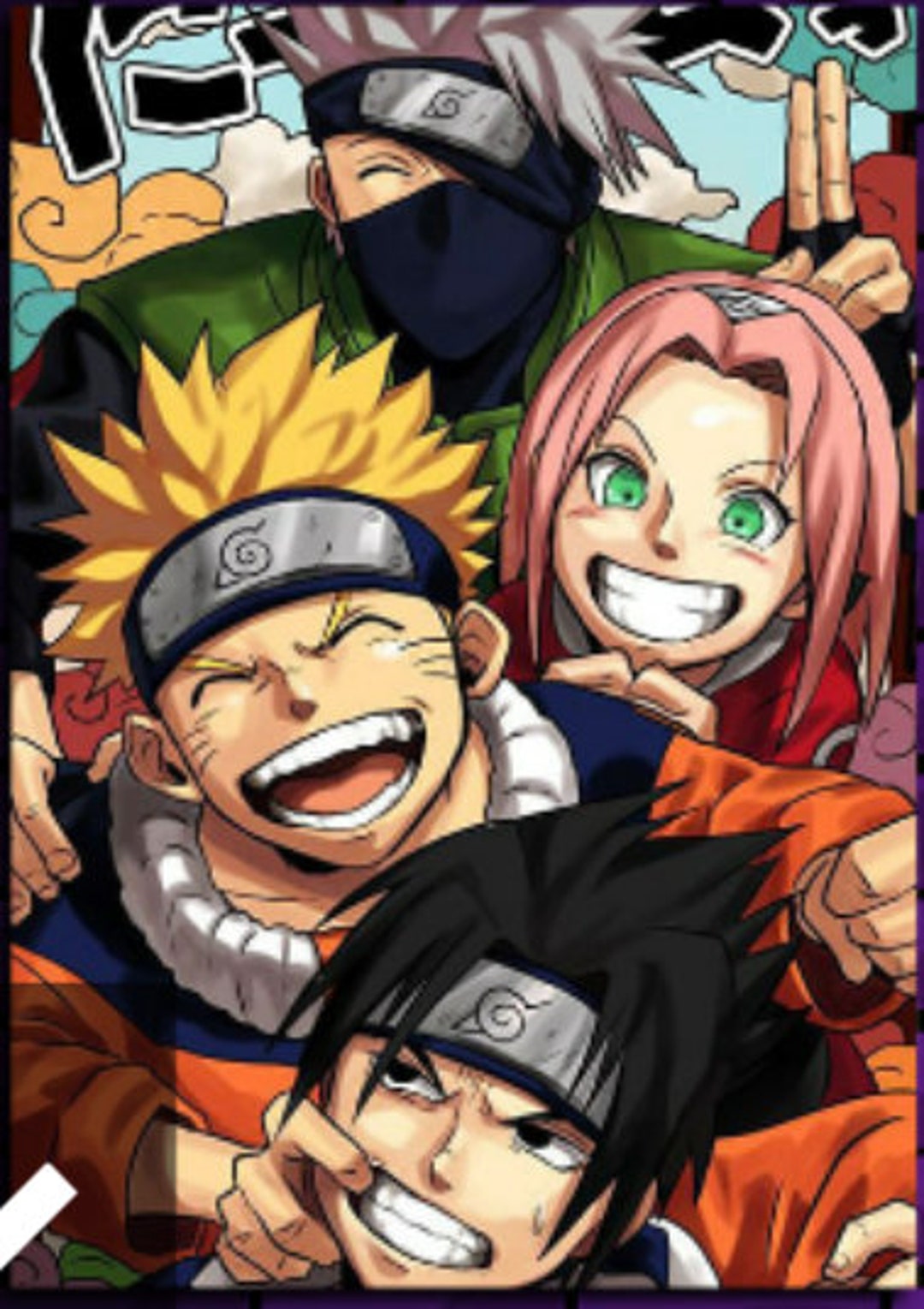 Naruto A4 Poster Stickers Anime Poster Japanese Anime Art - Etsy