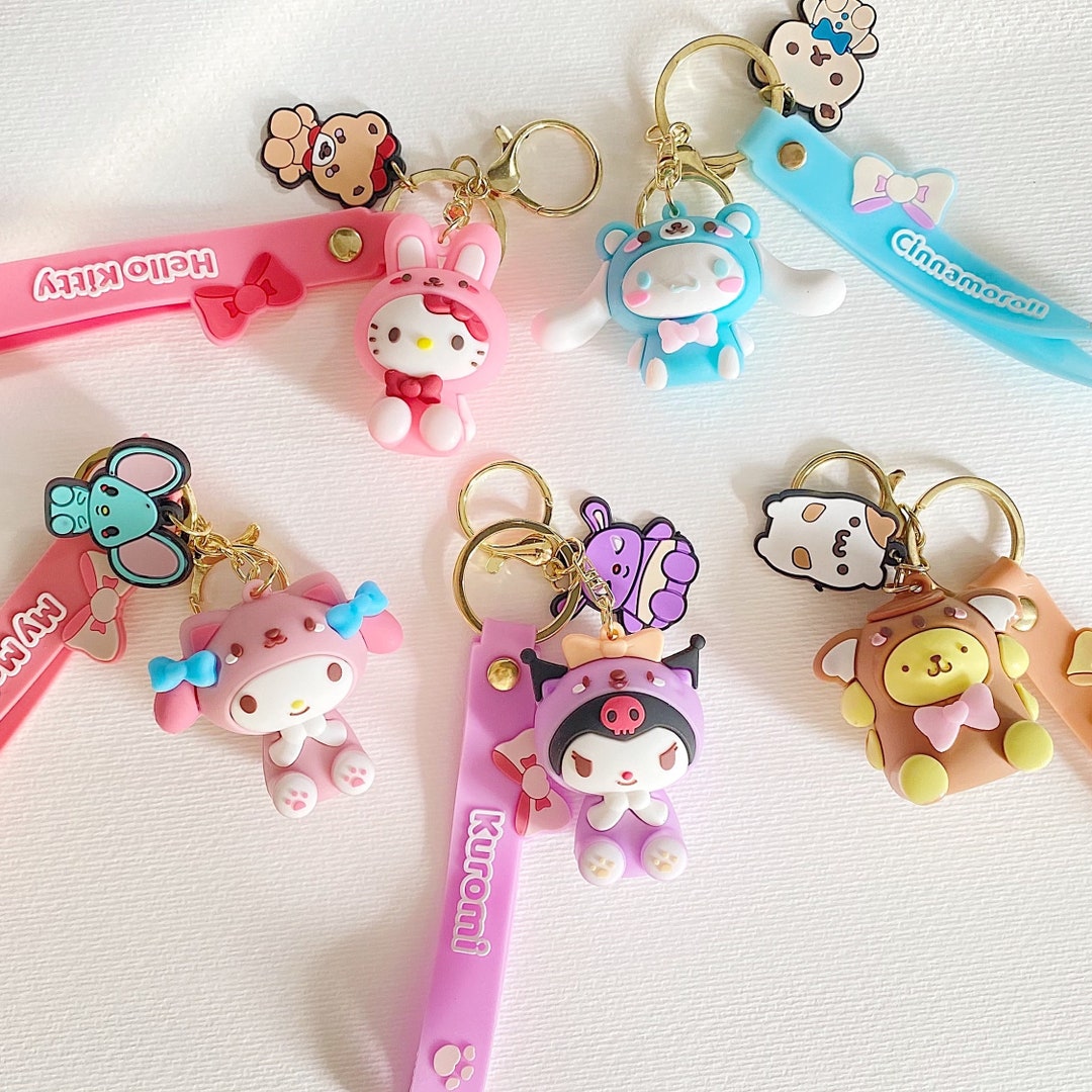 Kawaii Japanese Cartoon Keychains, Kuro Keychain, My Melo Keychain ...
