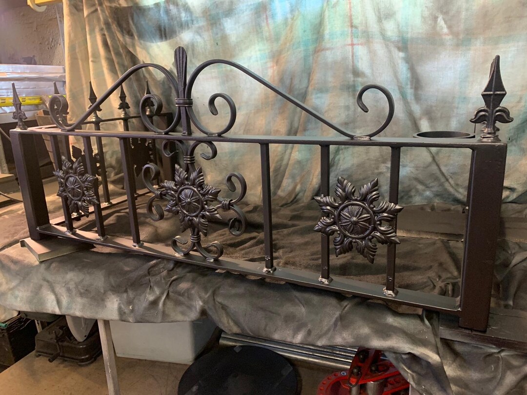 Grave Border Wrought Iron Memorial Fence Surround - Etsy UK