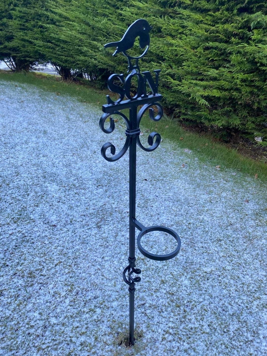 Memorial Wrought Iron Personalised Flower Holder - Etsy