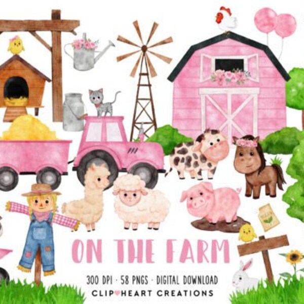 Pink Clip Art - Etsy