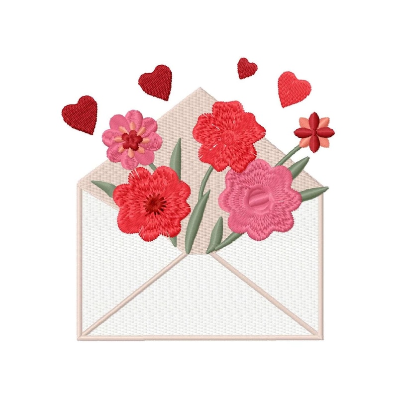 Floral Embroidery Envelopes - Etsy