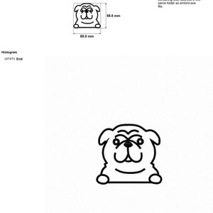 Bulldog Embroidery Design Digital Machine File for Instant Download 4 ...