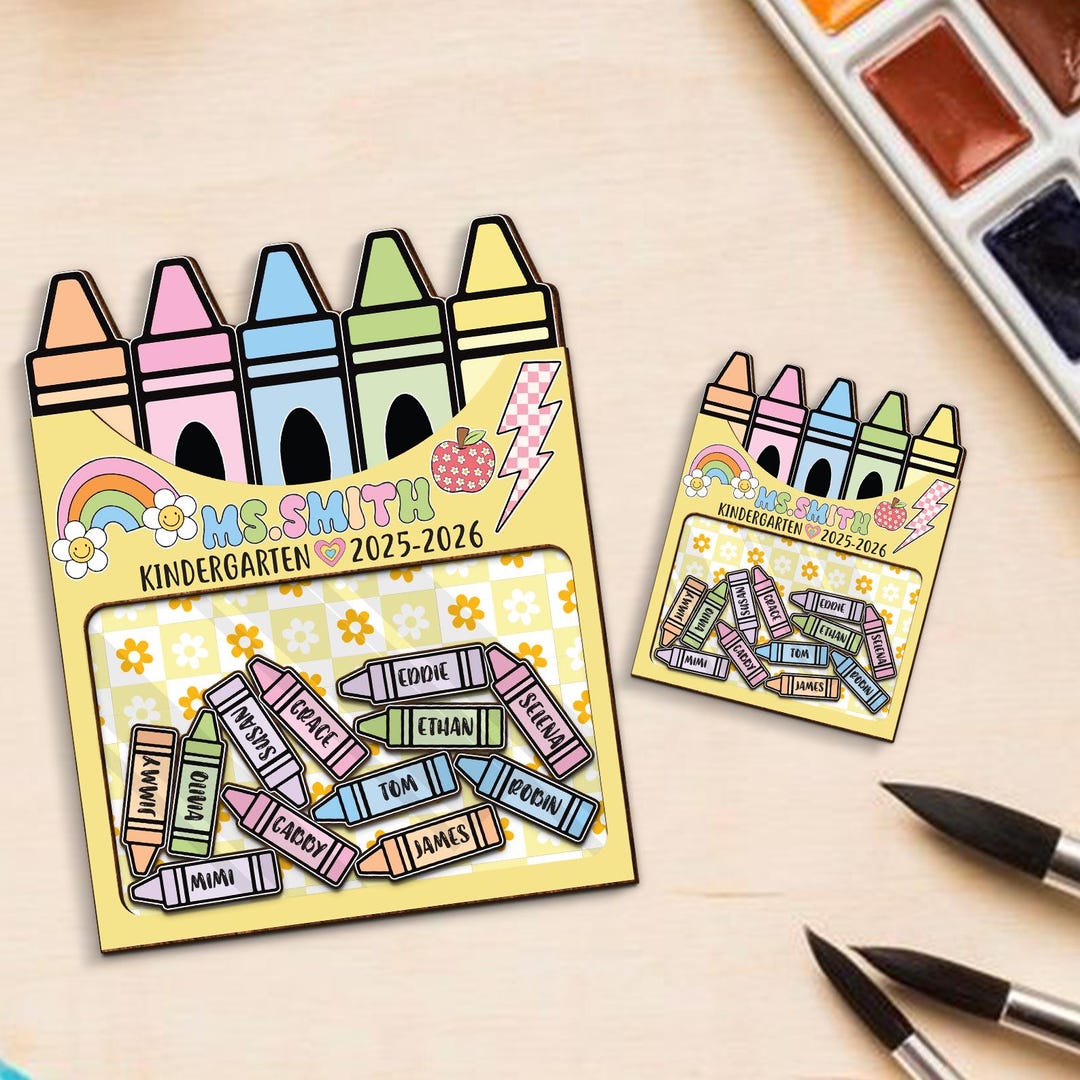 Custom Teacher Crayon Magnet, Teacher Appreciation Gifts, Custom ...