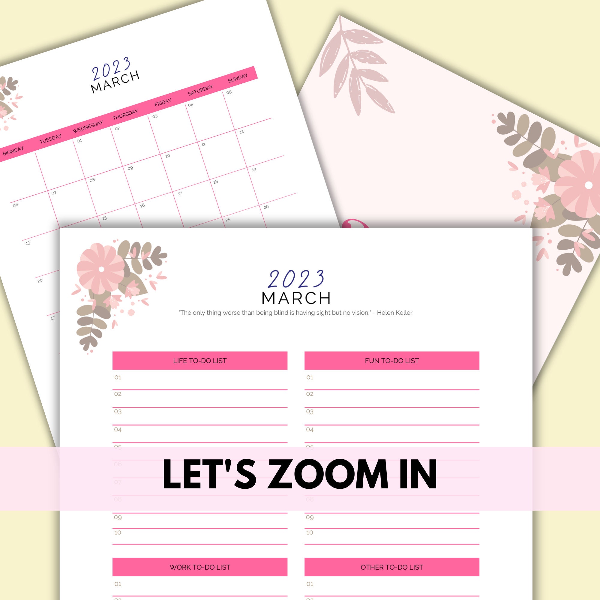 2023-2024 Monthly Calendar - Etsy