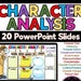 Character Analysis Graphic Organizer Powerpoint Slides, Character ...