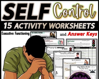 Self-control Worksheets Self-awareness Worksheets Self-management ...