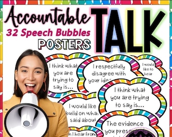 Accountable Talk Posters, Accountable Talk Signs, Classroom Decor ...