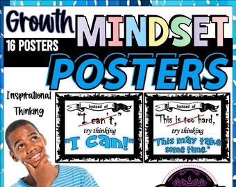 Growth Mindset Posters | Growth Mindset Bulletin Board | Positive ...