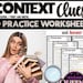 Context Clues Test, Context Clues Assessment, Context Clues Worksheets ...