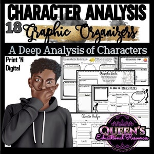Character Analysis Graphic Organizers, Character Traits ...