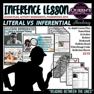 Inference Lesson Plan and Powerpoint, Reading Comprehension, Making ...