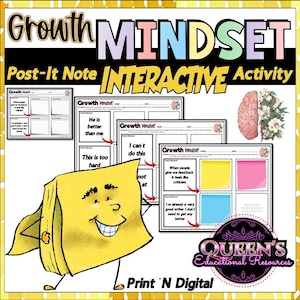 Growth Mindset Vs. Fixed Mindset Worksheets | Growth Mindset ...