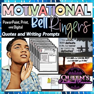 Bell Ringers: Motivational Quotes and Prompts for Growth Mindset Growth ...