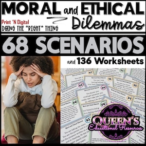 Moral and Ethical Dilemma Scenarios Conflict Resolution Situation Cards ...