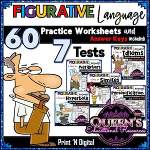 Figurative Language Activities | Similes | Metaphors | Personification ...