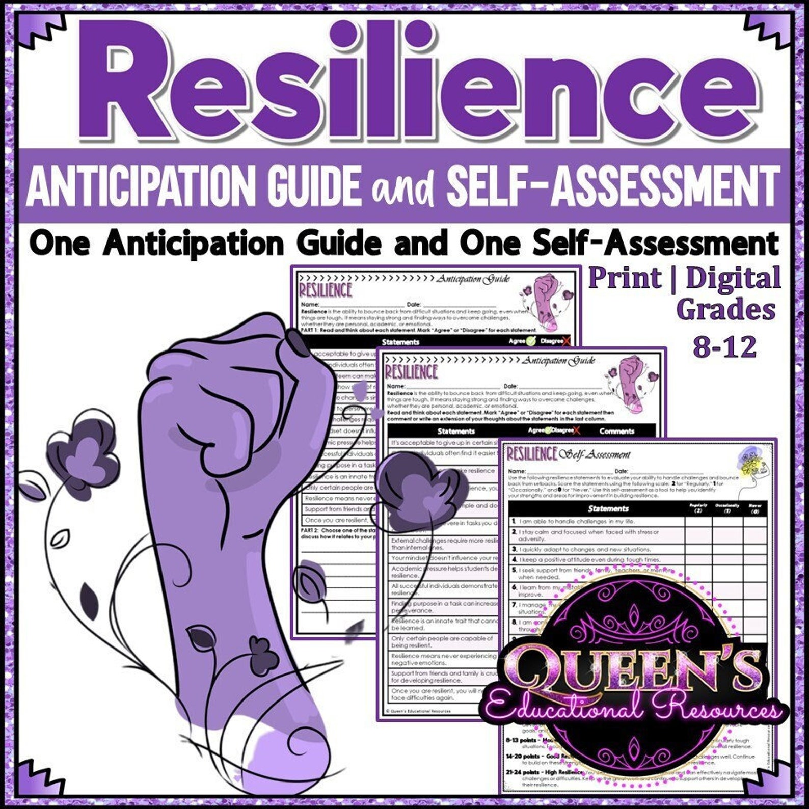 Resilience Anticipation Guide | Self-assessment | Perseverance | Social ...