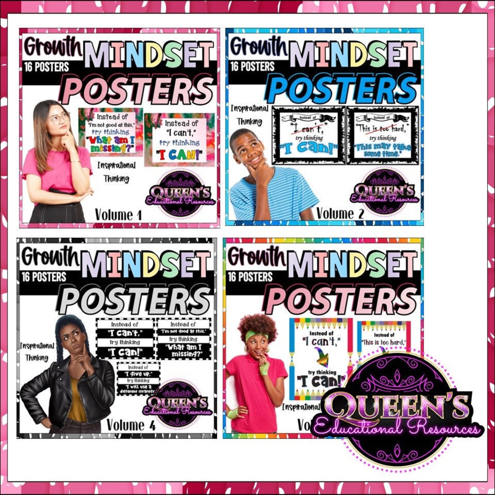 Growth Mindset Posters | Growth Mindset Bulletin Board | Positive ...