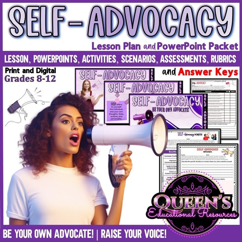 Self-advocacy Lesson | Self-advocacy Activities | Self-advocacy ...