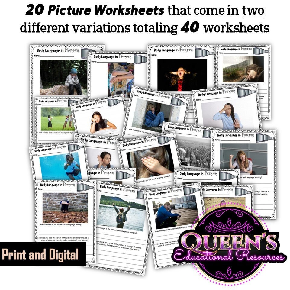 Body Language Activities | Social Inferences With Pictures | Social ...