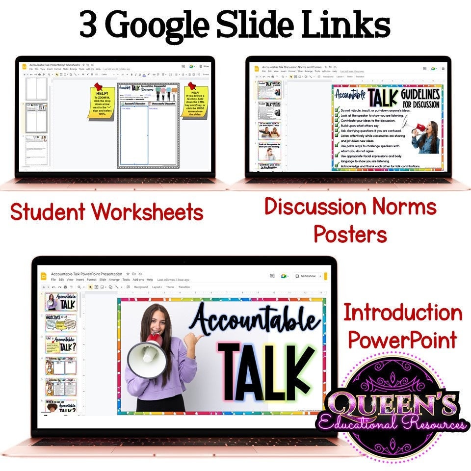 Accountable Talk Introduction Powerpoint and Tools, Conversation ...