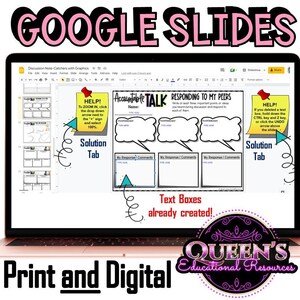 Discussion Note Worksheets. Note-catcher Worksheets, Accountable Talk ...