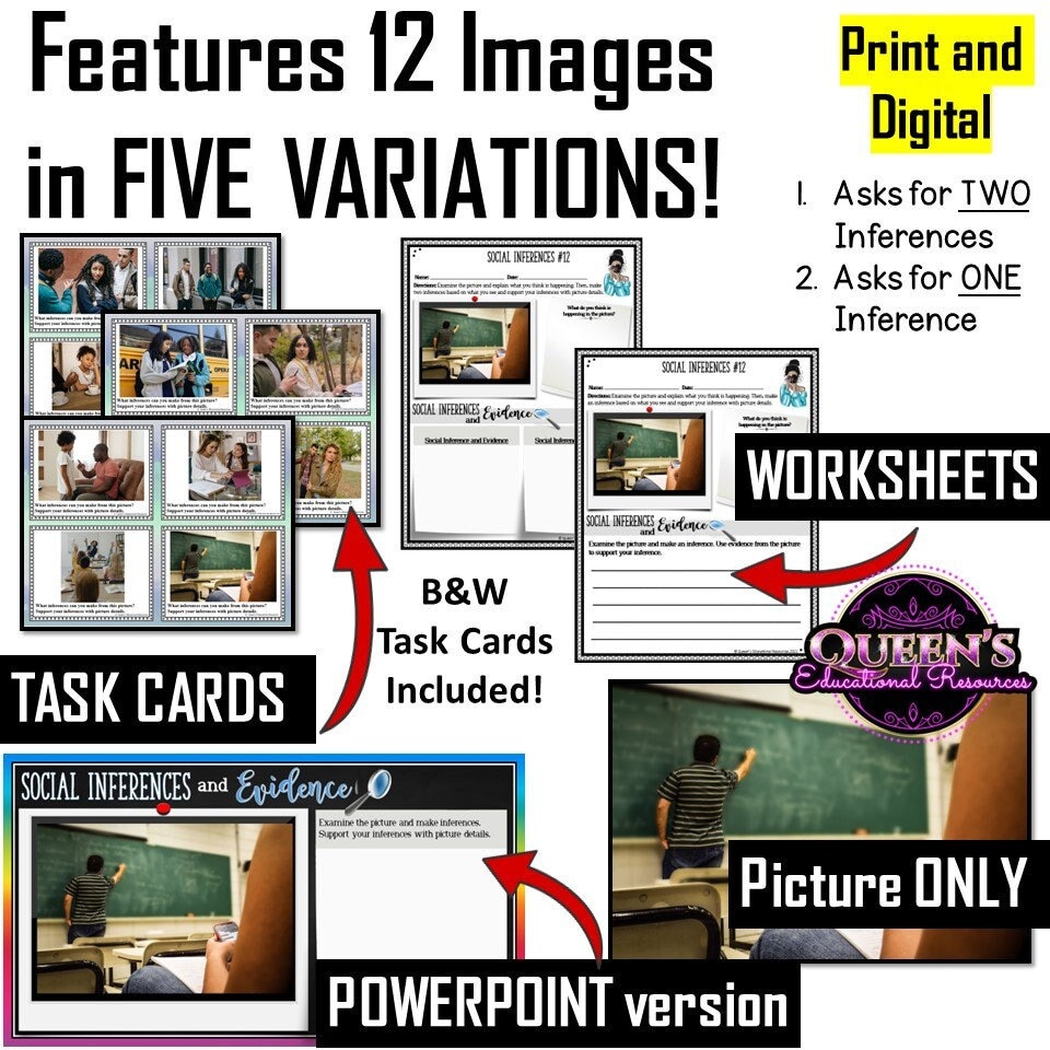 Social Inferences, Making Inferences With Pictures, Making Inferences ...