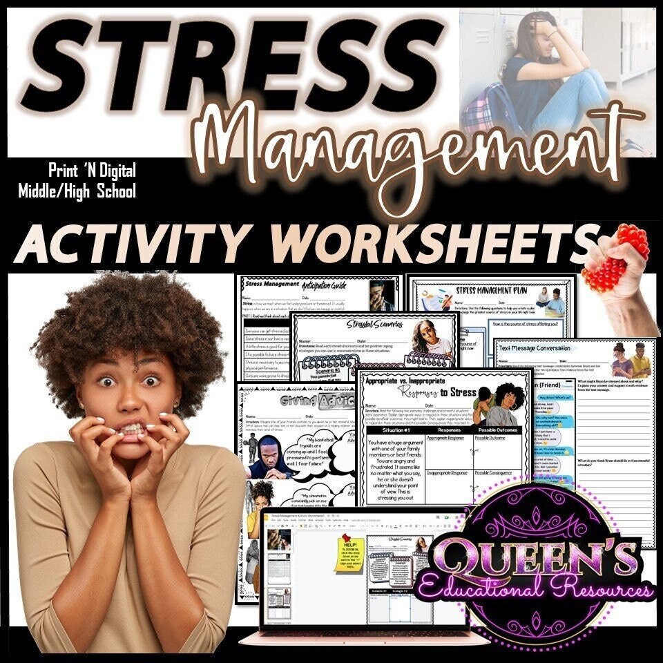 Stress Management Activities | Stress Management Worksheets | Coping ...