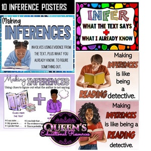 Making Inferences Posters, Inference Bulletin Board, Reading Strategies ...