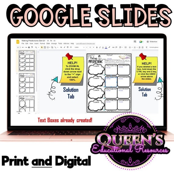 Hoja De Trabajo Para Hacer Predicciones E Inferencias