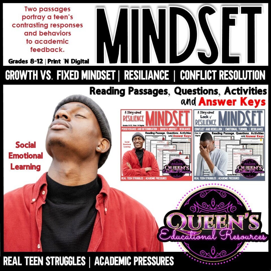 Resilience Reading Passages and Activities | Resilience Worksheets ...
