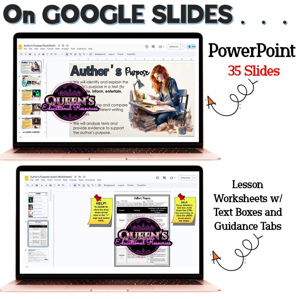 Author's Purpose Lesson Plan | Powerpoint | Activities | Author's ...