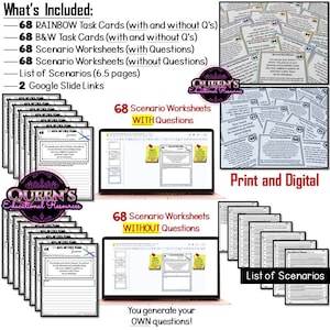 Moral and Ethical Dilemma Scenarios Conflict Resolution Situation Cards ...