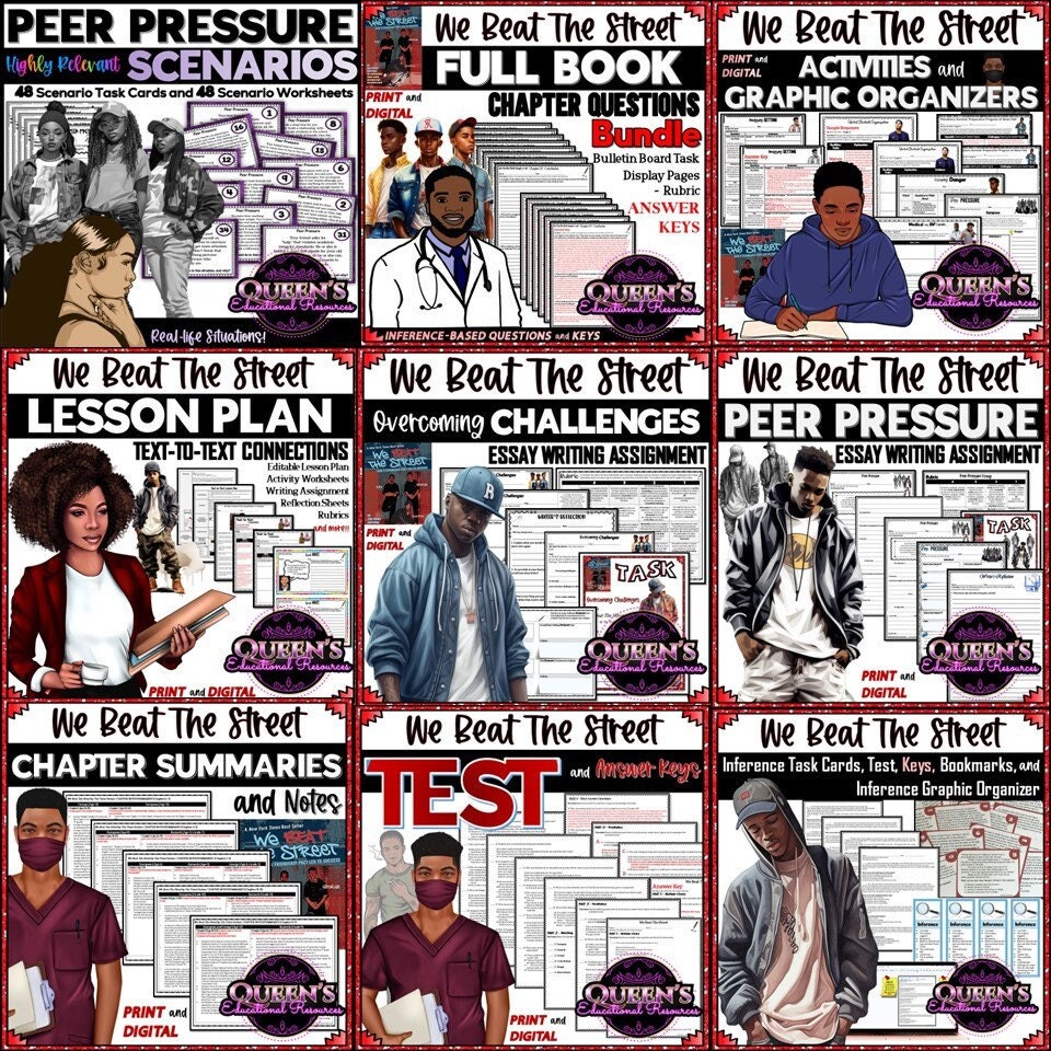 We Beat the Street Chapter Questions, Activities, We Beat the Street ...