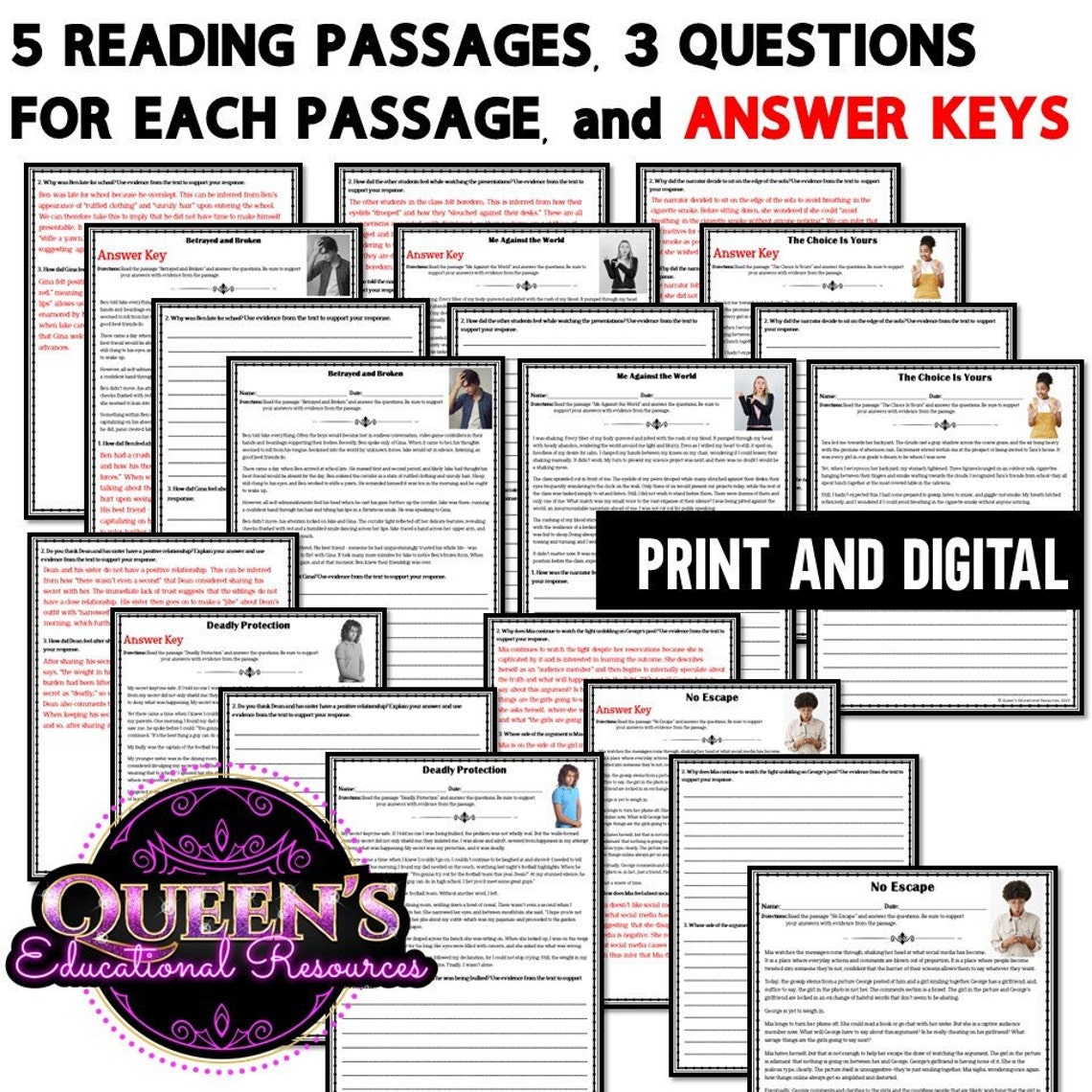 Inference Reading Passage, Reading Comprehension, Making Inferences ...