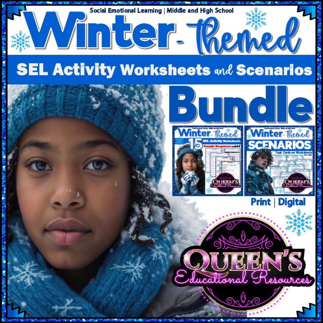 Social Emotional Learning Winter Activities | Winter Situation Cards ...