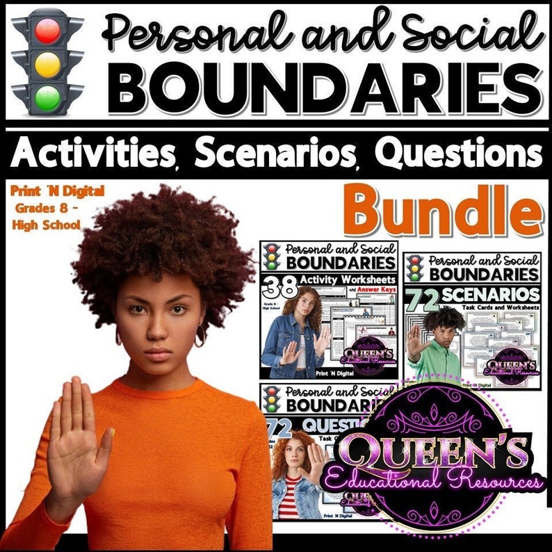 Personal and Social Boundaries Activities | Personal Space Situation ...